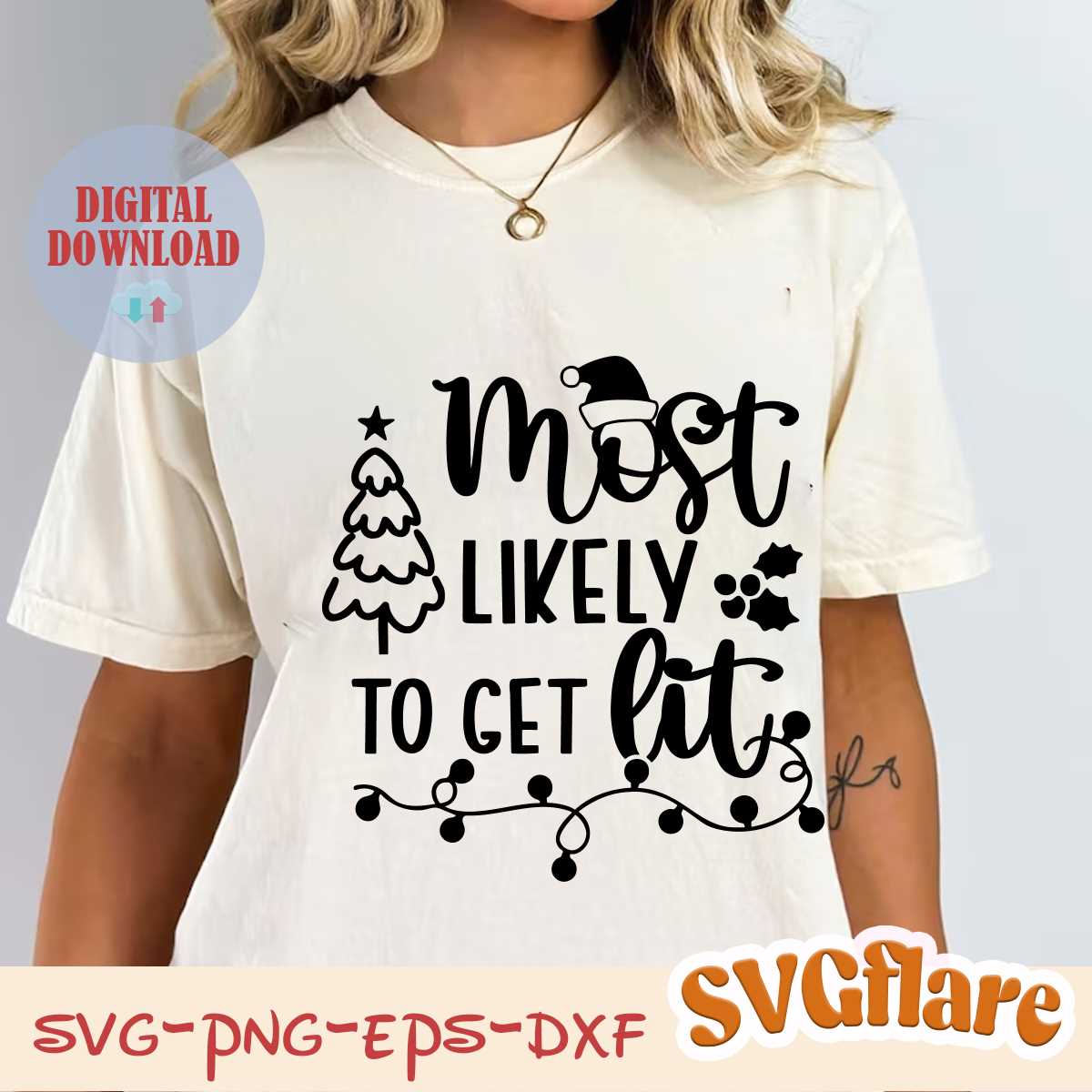 Let's Get Lit SVG PNG, Lets Get Lit, Funny Christmas Svg, Ch | Inspire ...