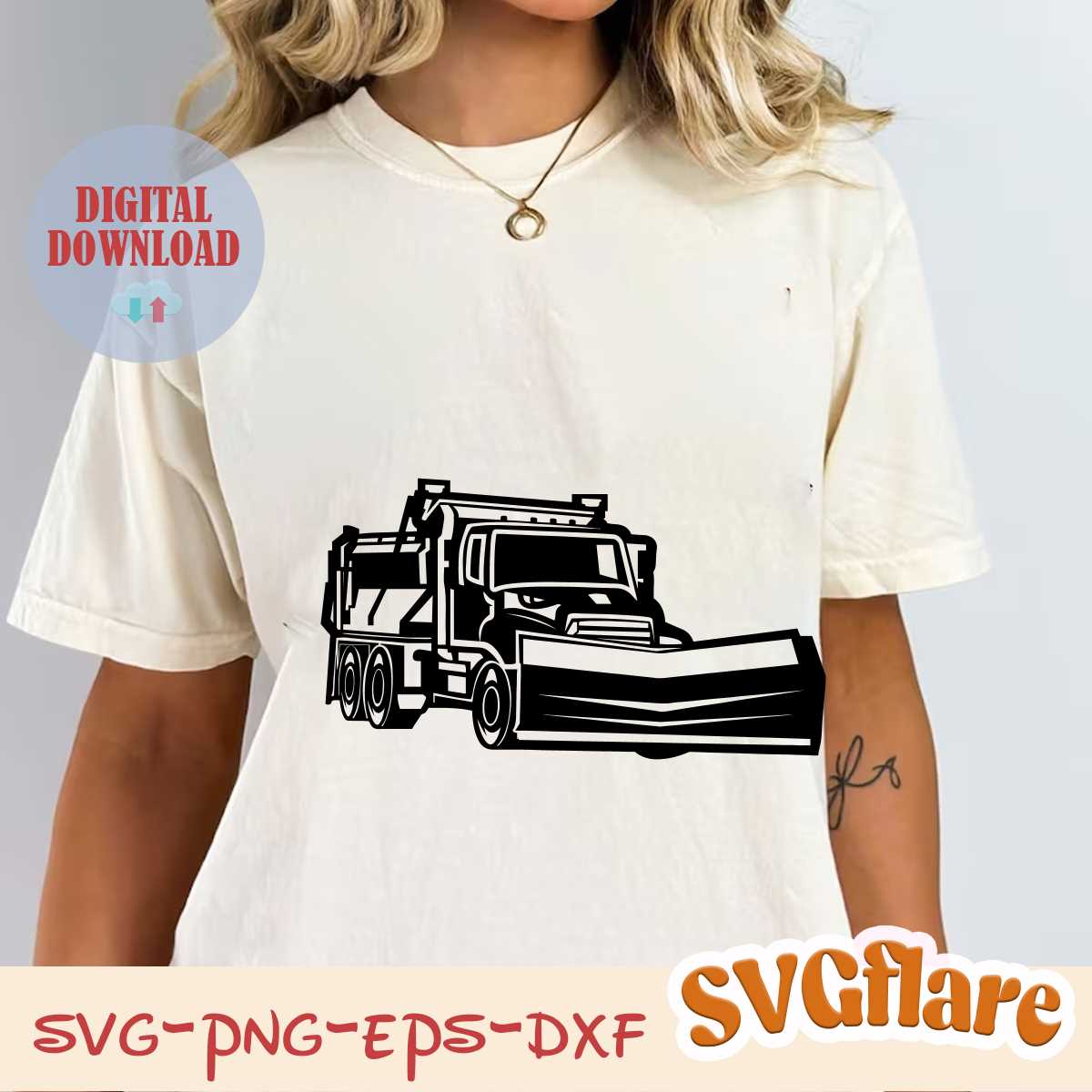Snow Plow Truck SVG | Winter SVG | Snowplow Illustration Dra - Inspire ...