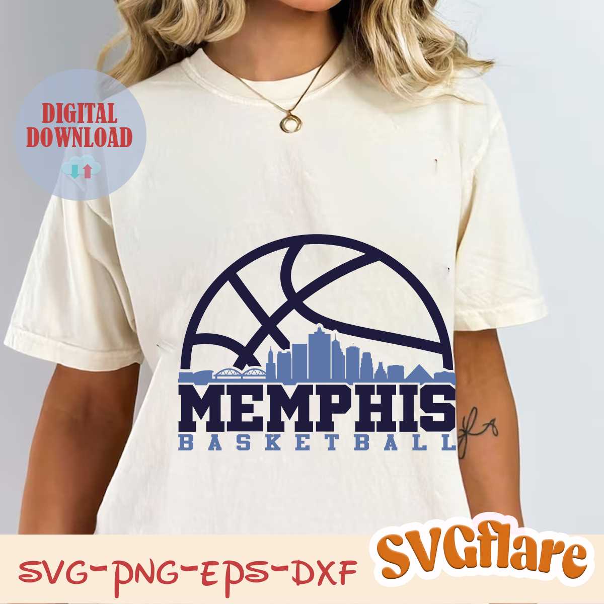 Memphis Basketball Svg, City Skyline Silhouette Svg, Bundle | Inspire ...