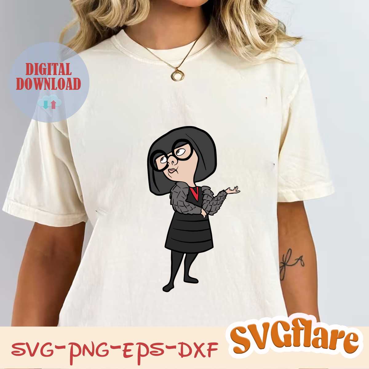 Edna Mode SVG The incredibles SVG Disneyland Ears Clipart La | Inspire ...
