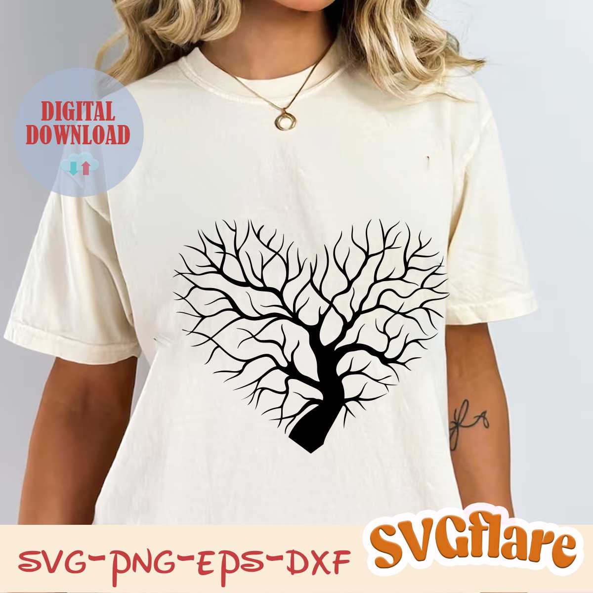 Heart tree svg, Tree of life Svg, Tree Roots SVG, Tree Clipa - Inspire ...