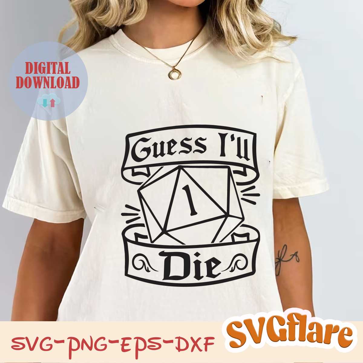 Guess I'll Die svg, Dungeons and Dragons svg, DnD svg, Dunge | Inspire ...