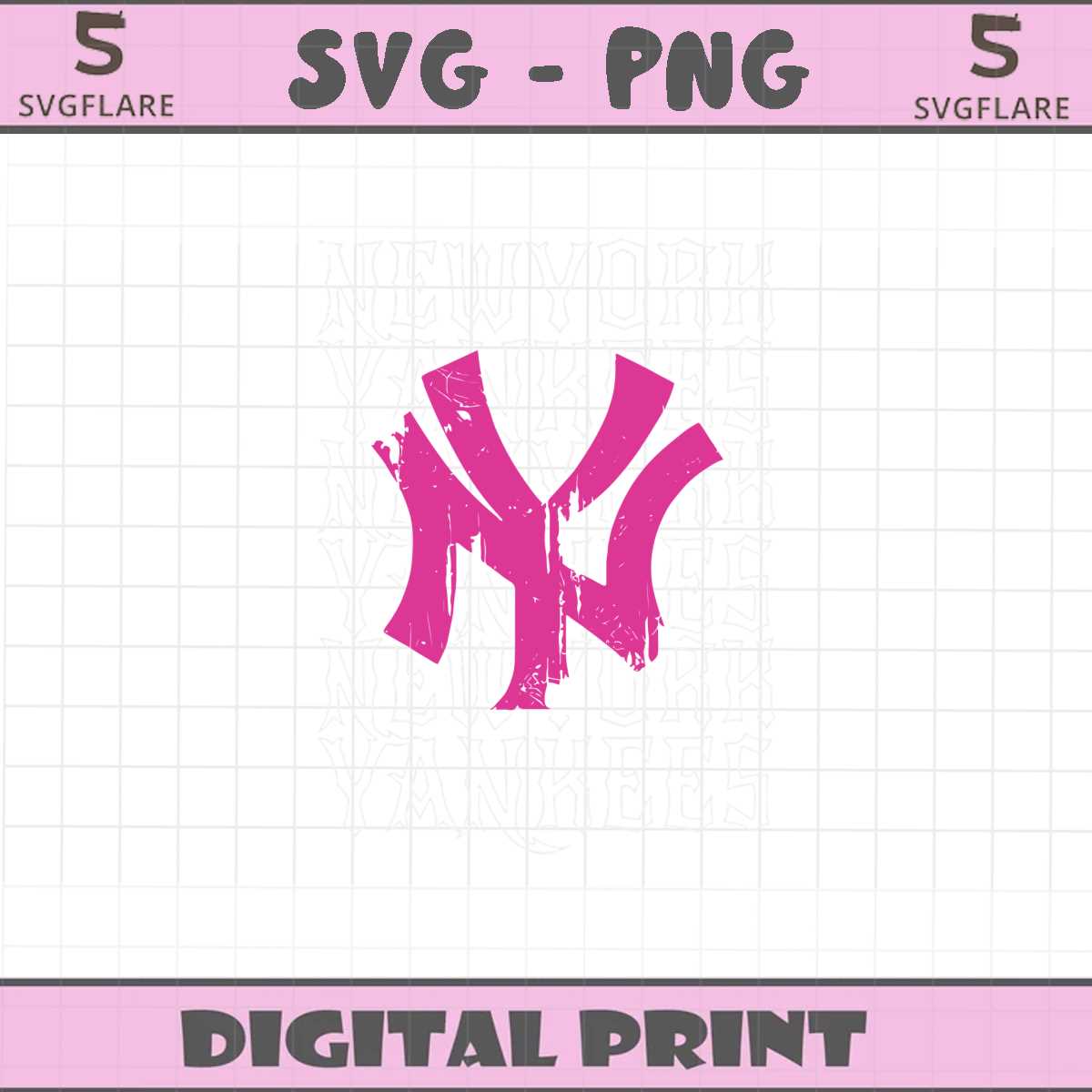 Retro MLB New York Yankees Logo SVG | Inspire Uplift