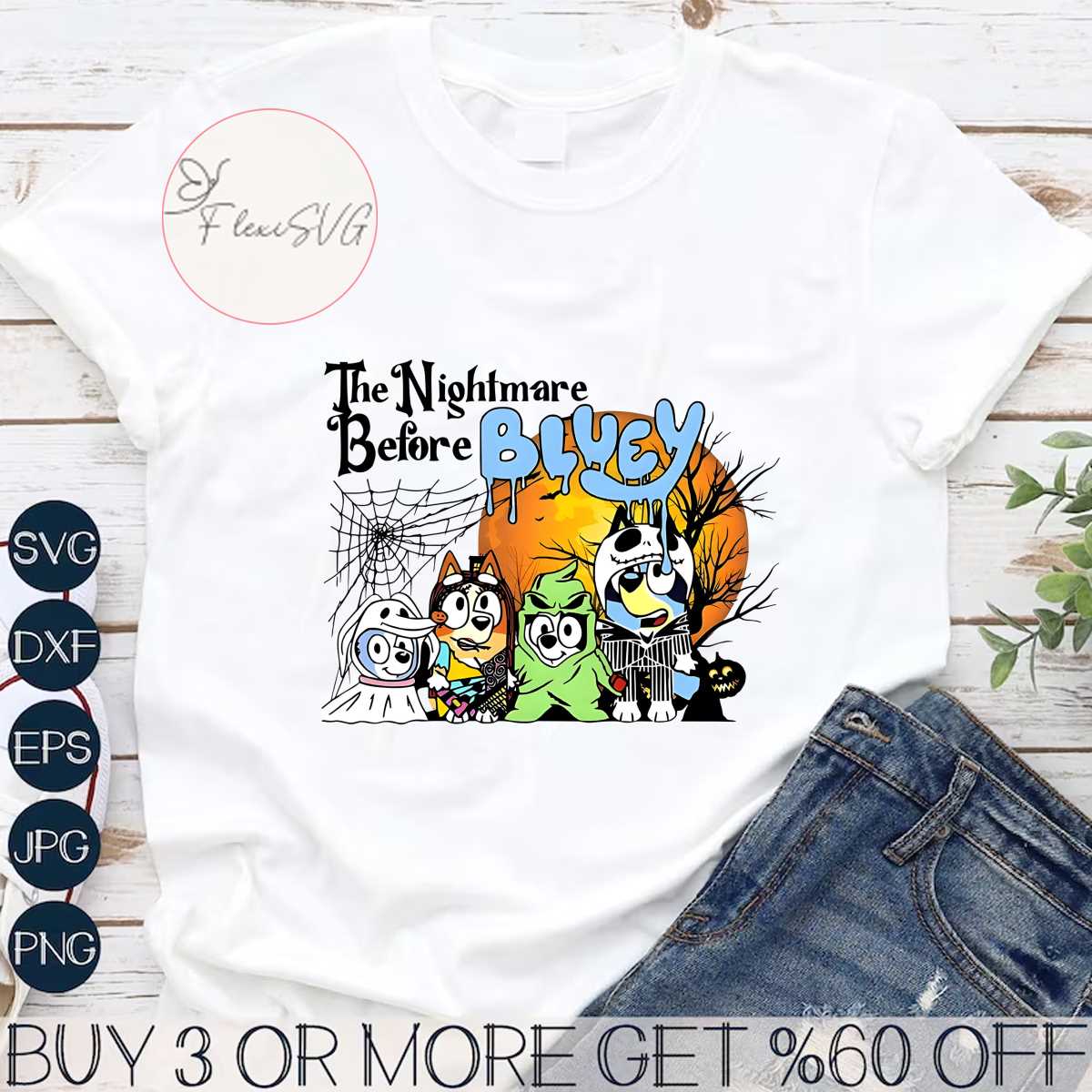 The nightmare before bluey halloween PNG, Bluey Halloween PN | Inspire ...