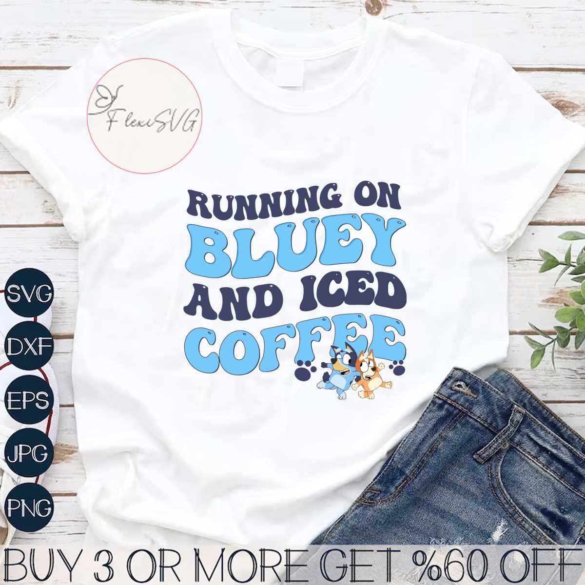 Running on bluey and iced coffee PNG file, Bluey PNG - Inspire Uplift