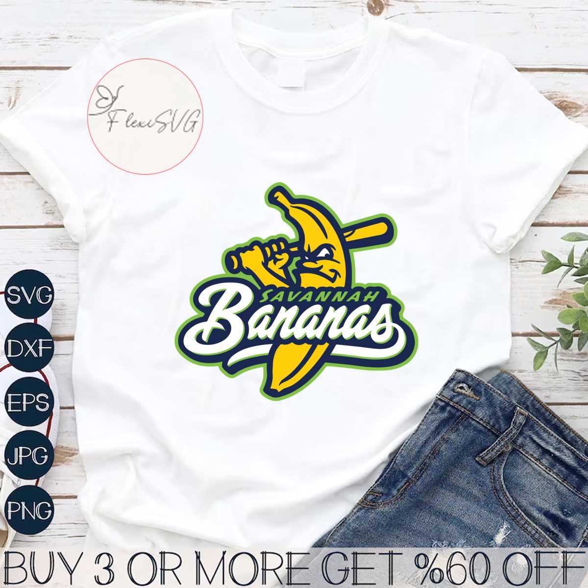 Retro Savannah Bananas Baseball Logo SVG - Inspire Uplift