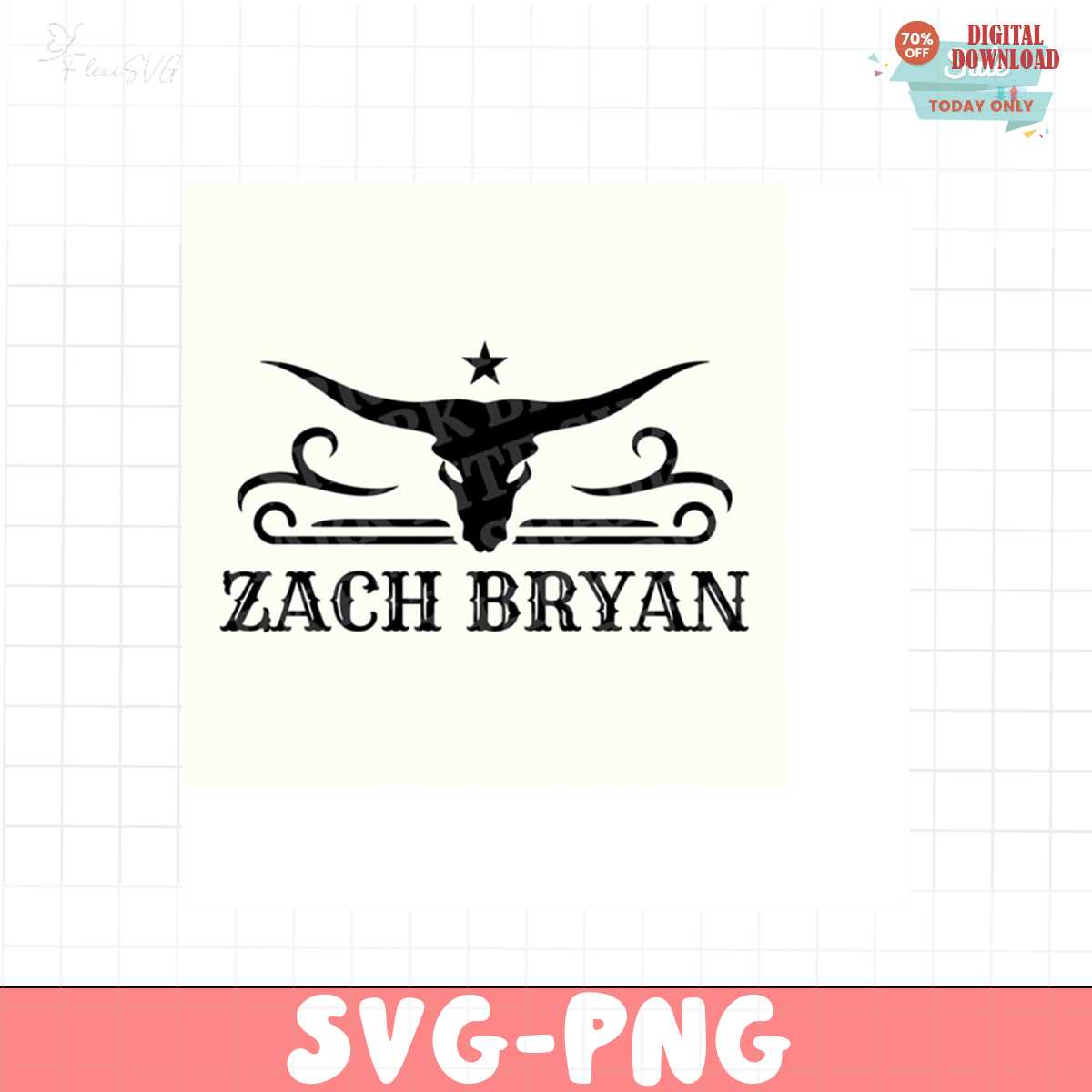 Zach Bryan Bull SVG, Zach Bryan SVG, Country Music, Concert, - Inspire ...