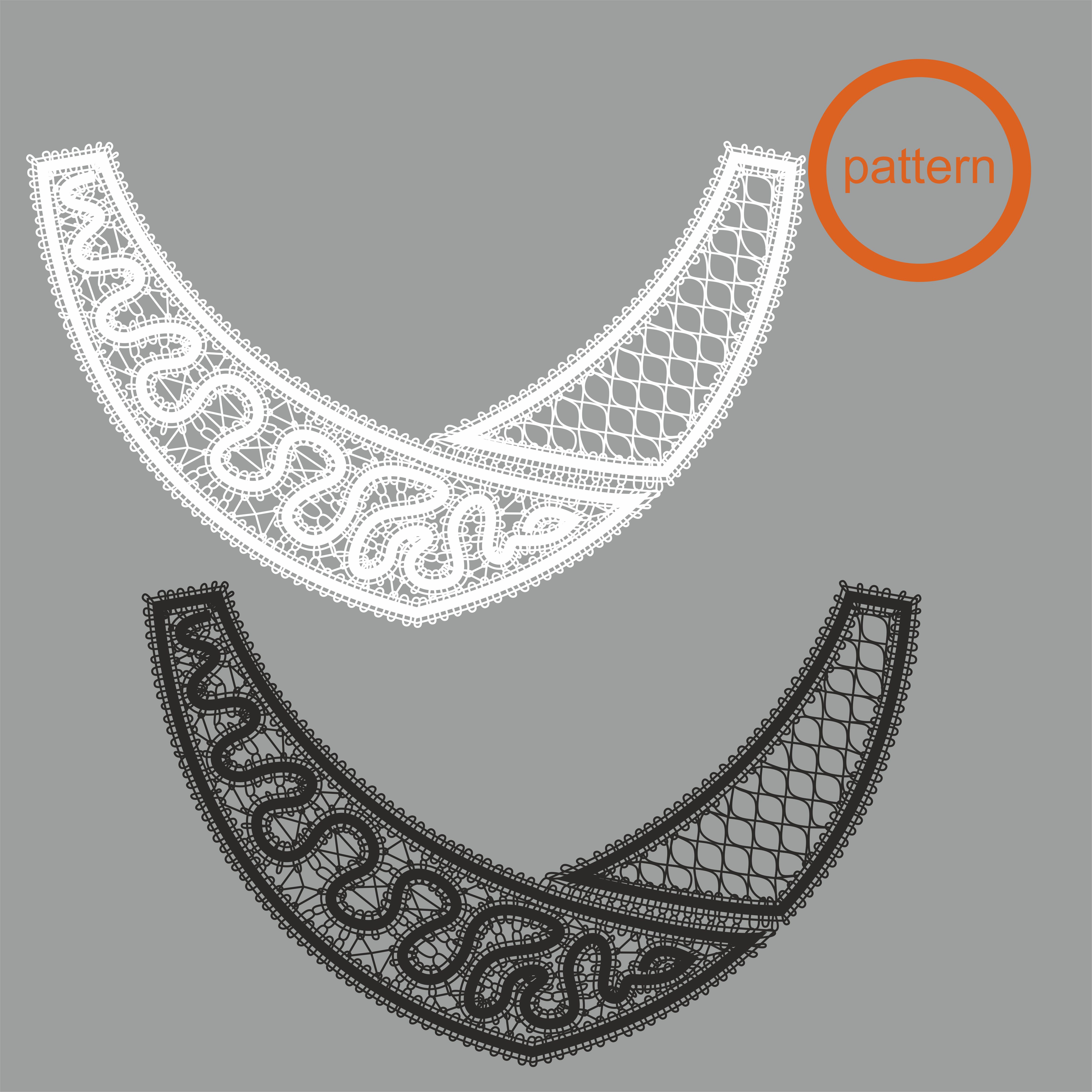 Bobbin lace Pattern Collar Snake | Inspire Uplift