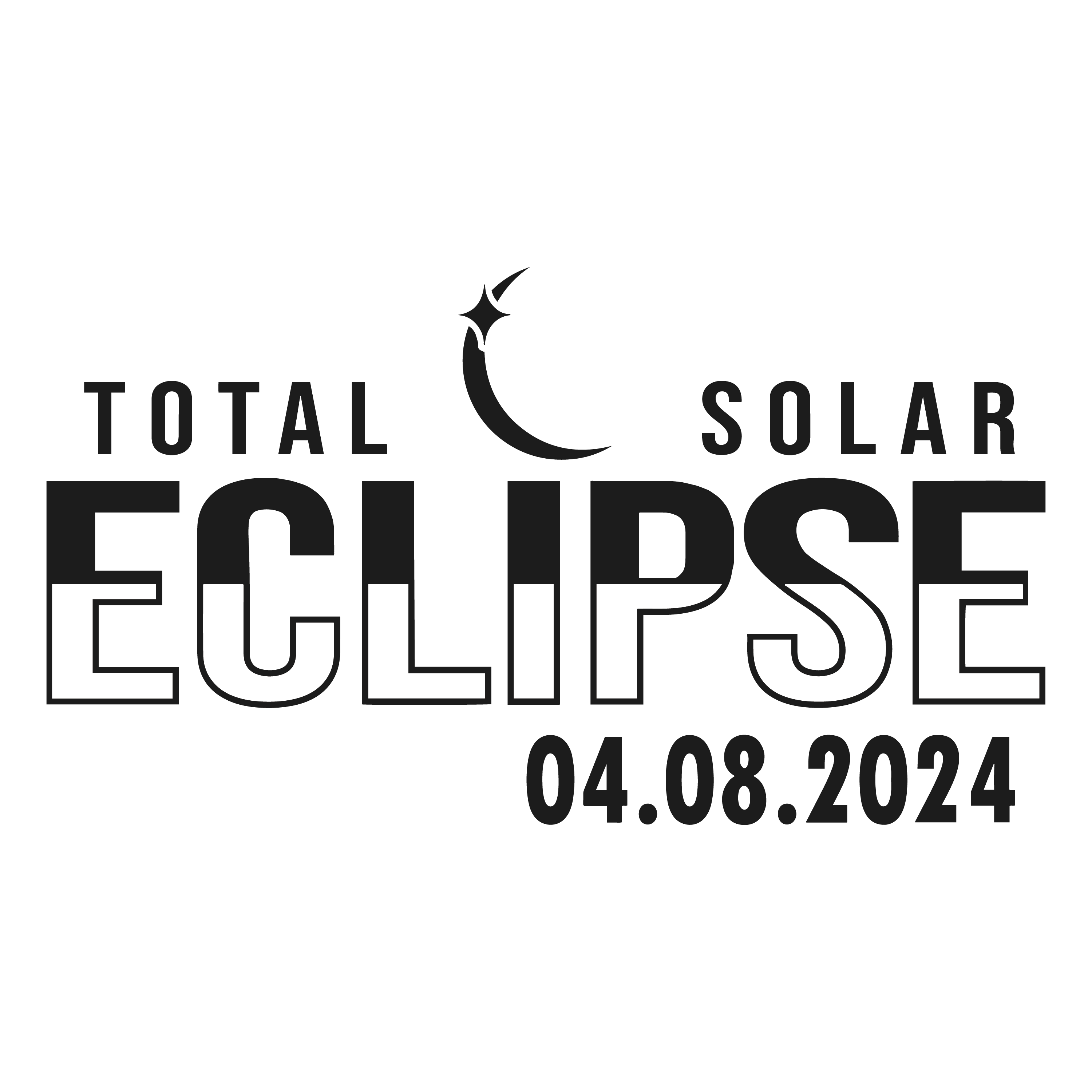 Retro 2024 Total Solar Eclipse SVG - Inspire Uplift