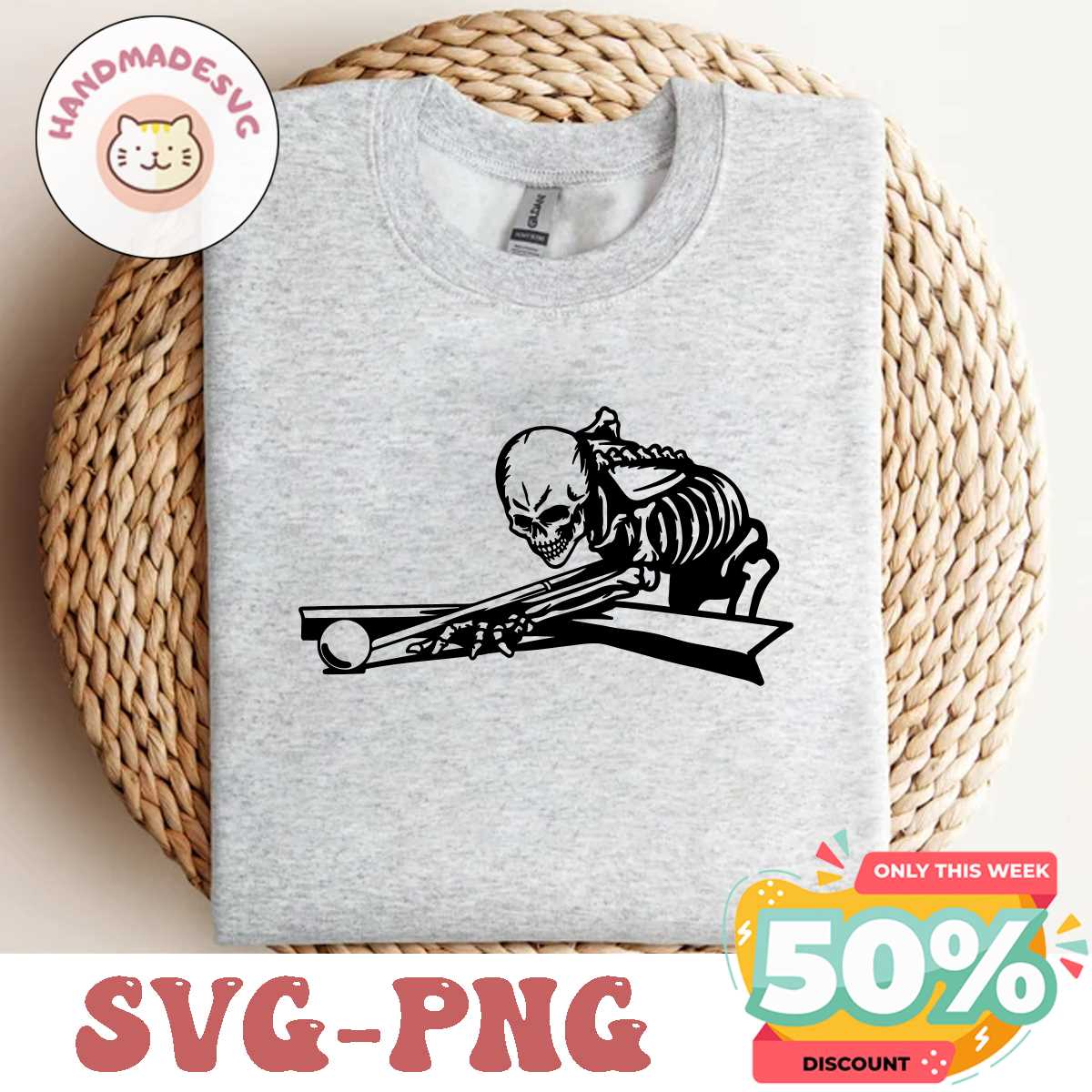 Skeleton Billiard Player SVG | Billiards SVG | Eight Ball SV - Inspire ...