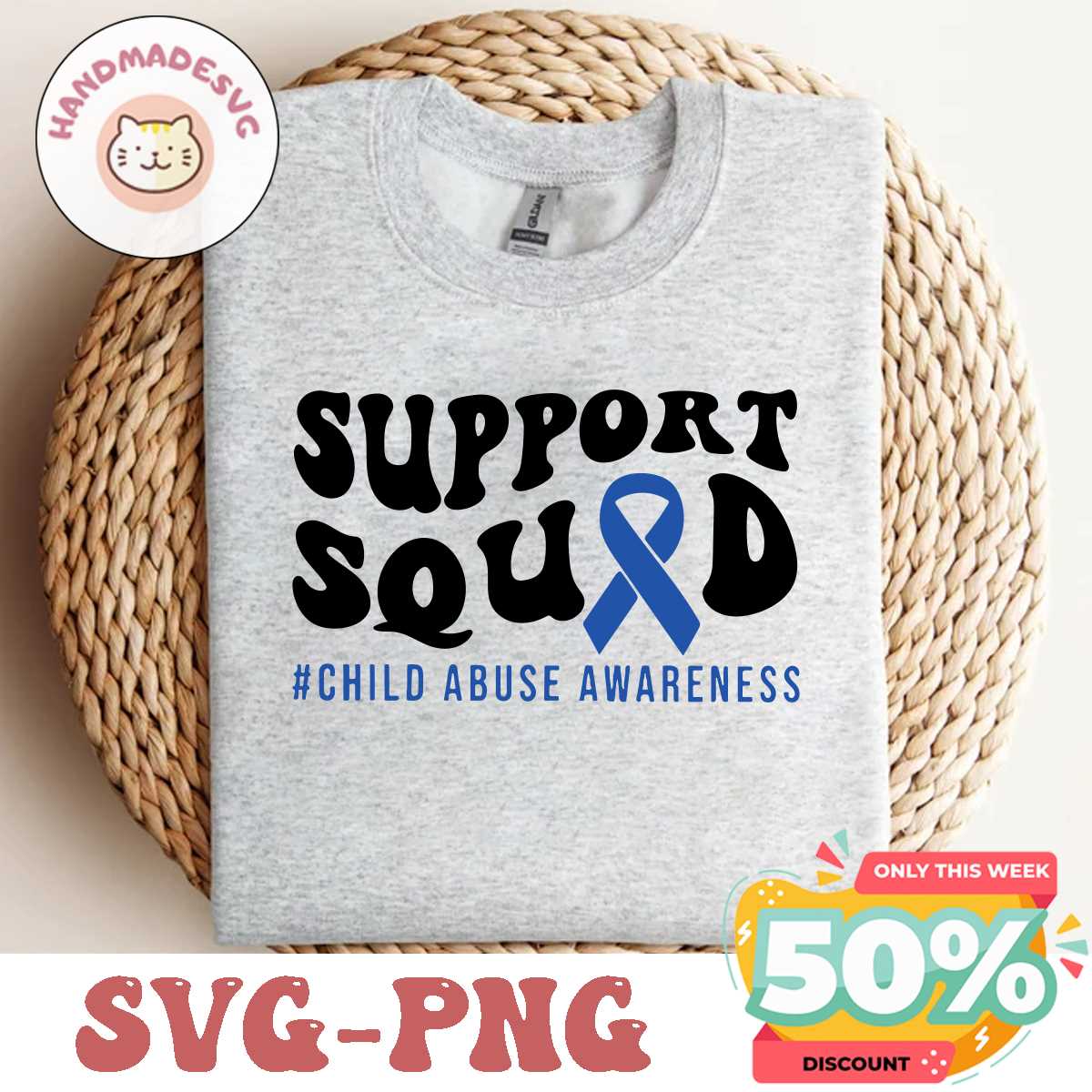 Child Abuse Awareness SVG PNG, Blue Ribbon Svg, In April We | Inspire ...