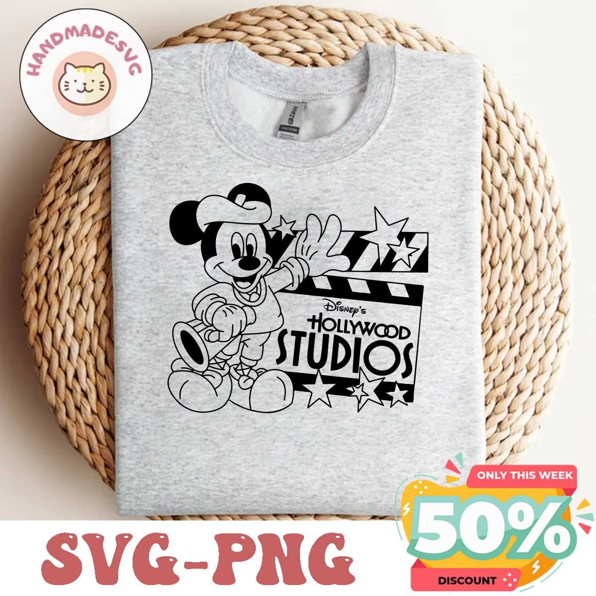 Hollywood Studios Director Mickey Mouse Design *SVG* PNG Dxf | Inspire ...