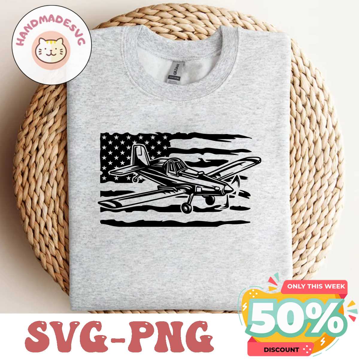 US Crop Duster SVG | USA Single Prop Airplane Svg | Farm Dec | Inspire ...
