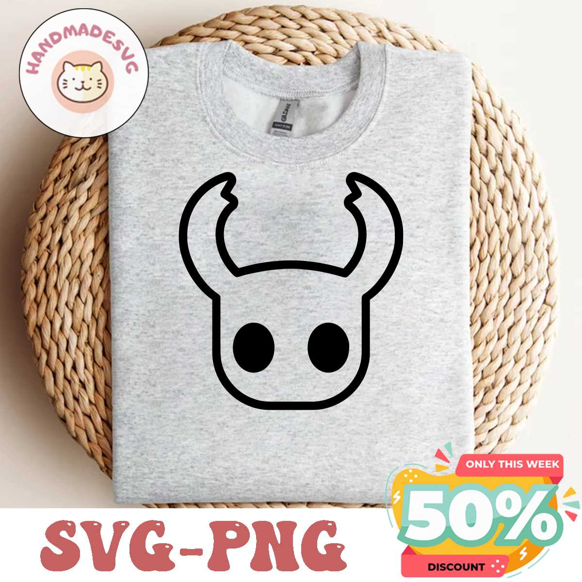 Hollow Knight Head SVG, Hollow Knight Face SVG, Hollow Knigh - Inspire ...