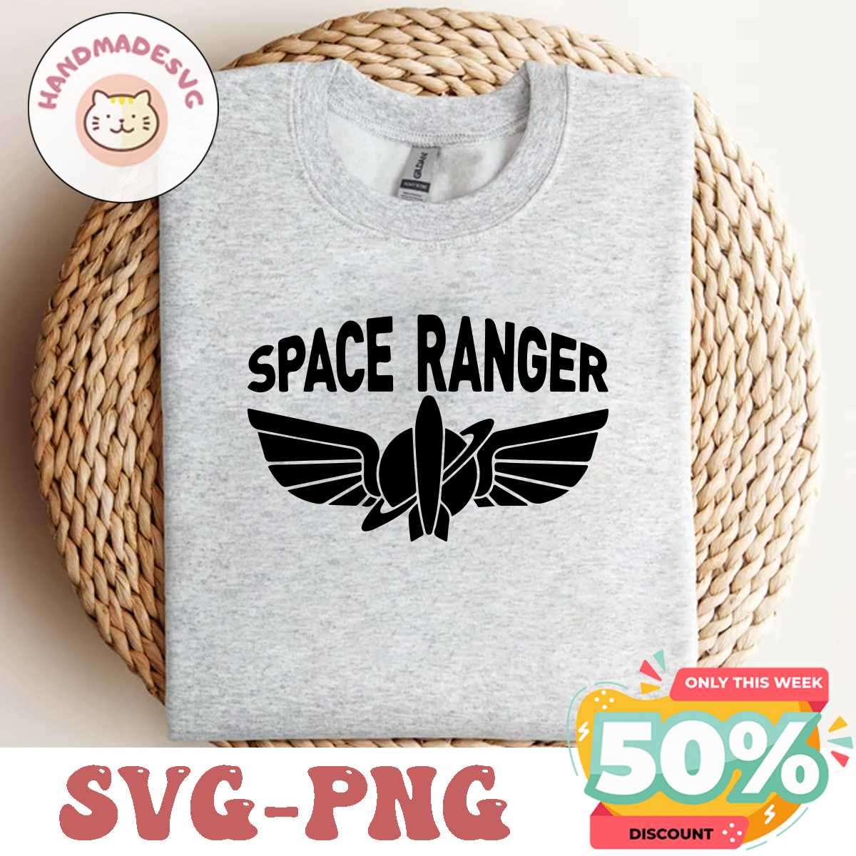 Space Ranger Symbol Logo Buzz Lightyear Clipart Instant Digi - Inspire ...
