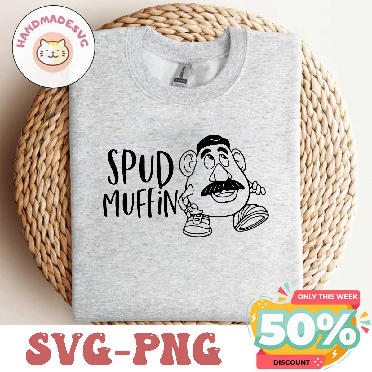 Spud Muffin Svg, Mr Potato Toy Story Svg Ears svg png clipar | Inspire ...