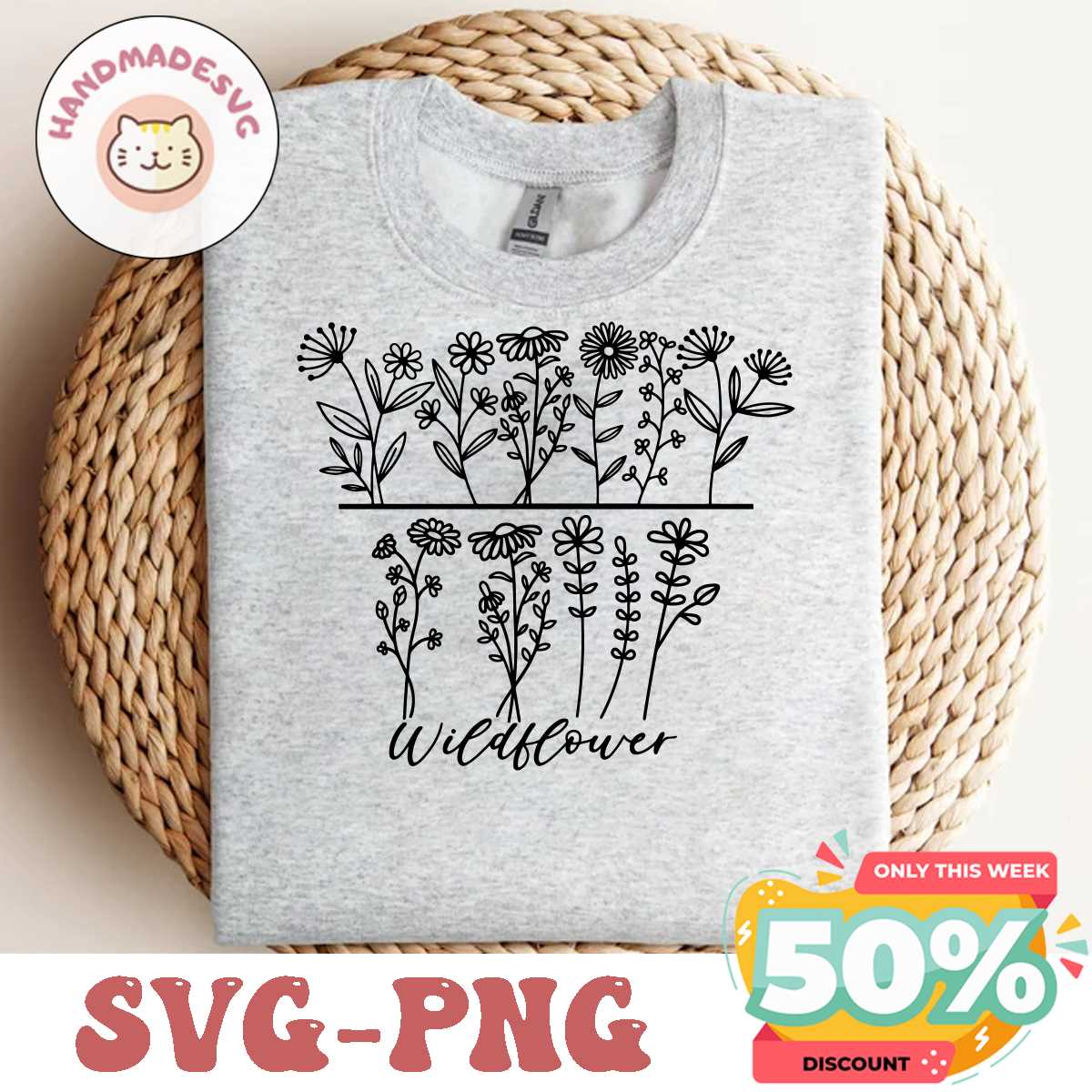 Wild Flower Svg,Flower Svg,Floral Svg,Flower Decoration Svg, | Inspire ...