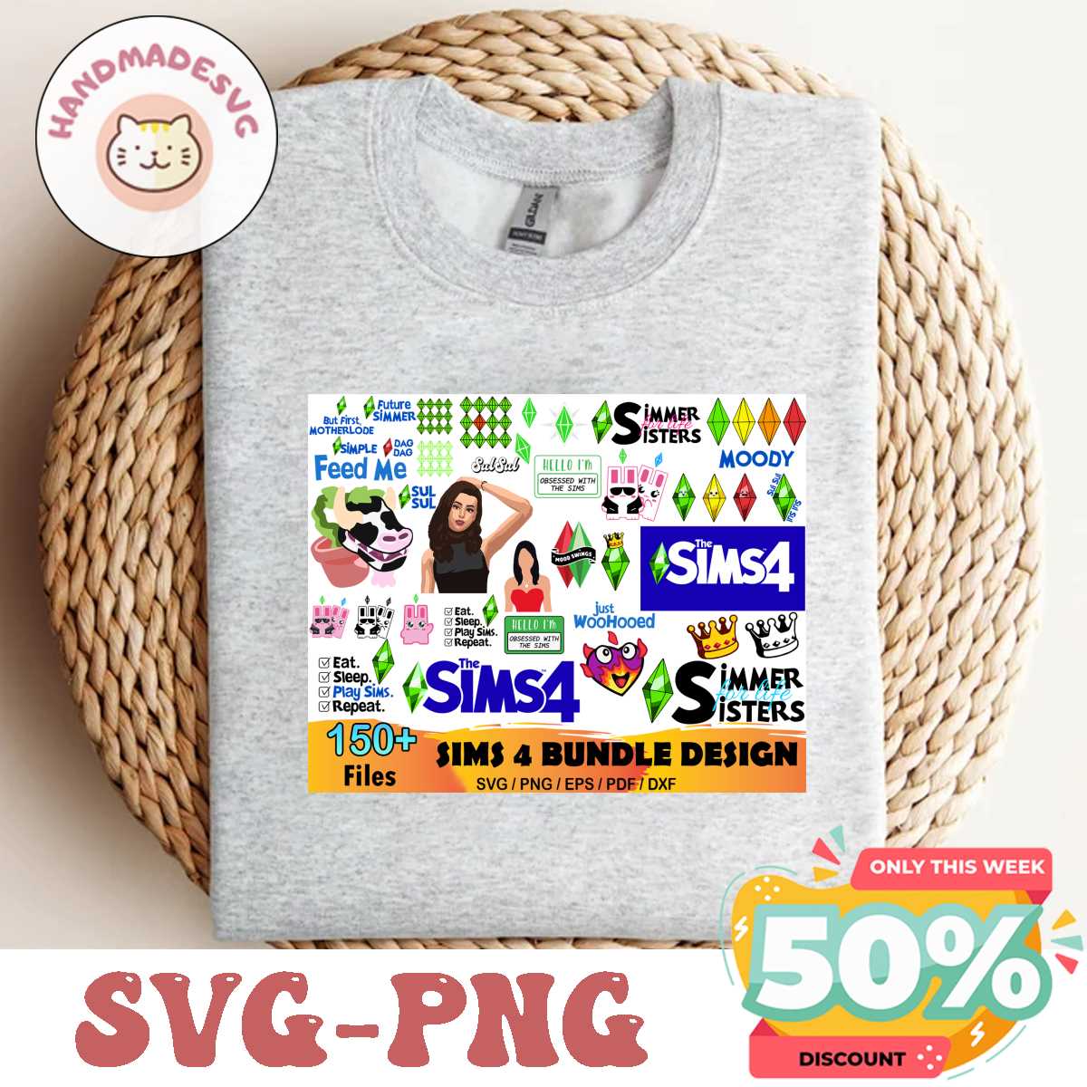 150 Files Sims 4 Bundle SVG | Inspire Uplift