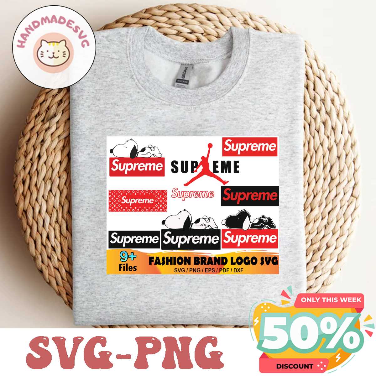 9 Supreme Jordan Logo Bundle SVG | Inspire Uplift