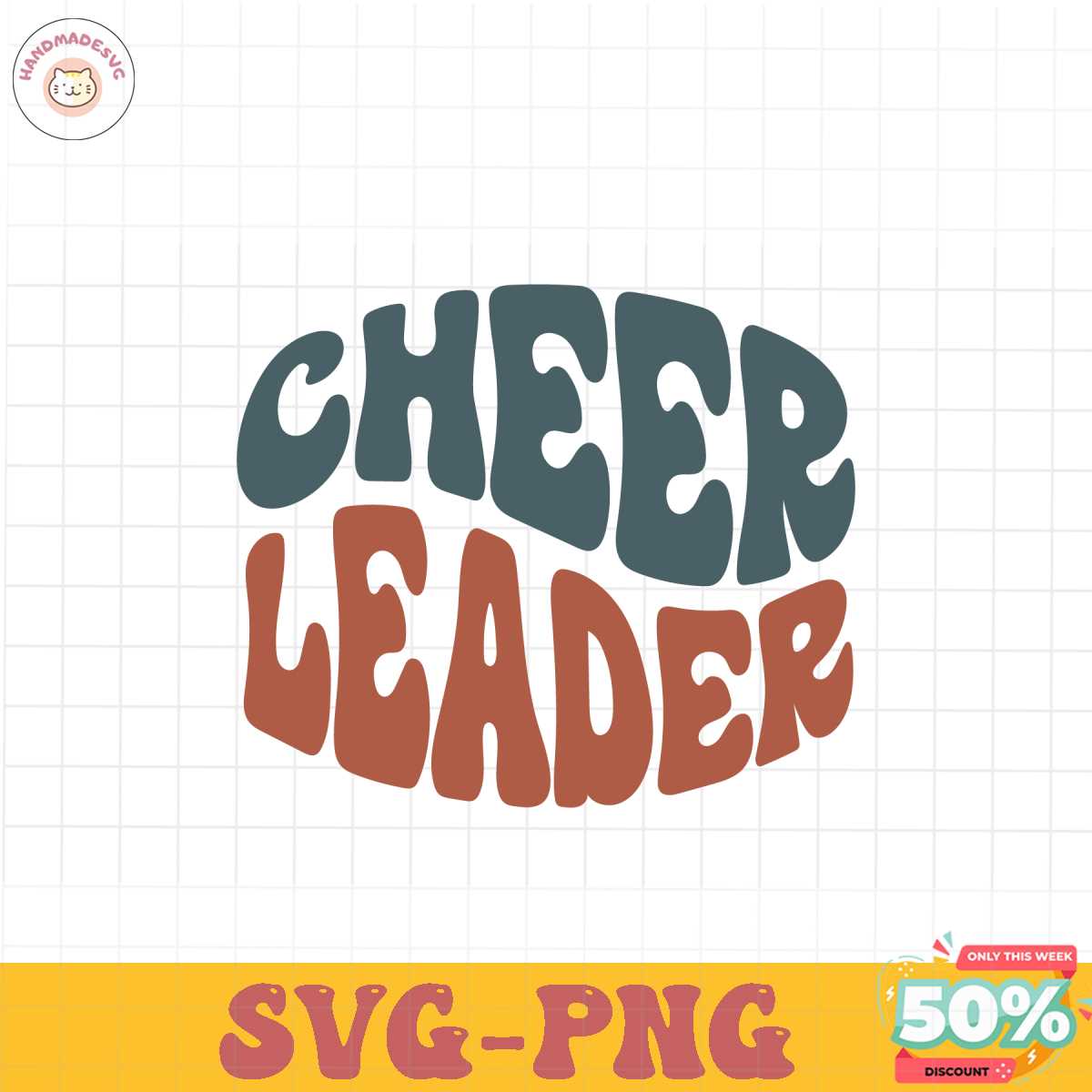 Cheerleader Svg, Png Dxf Eps, Retro Cheerleading Design, Cri | Inspire ...