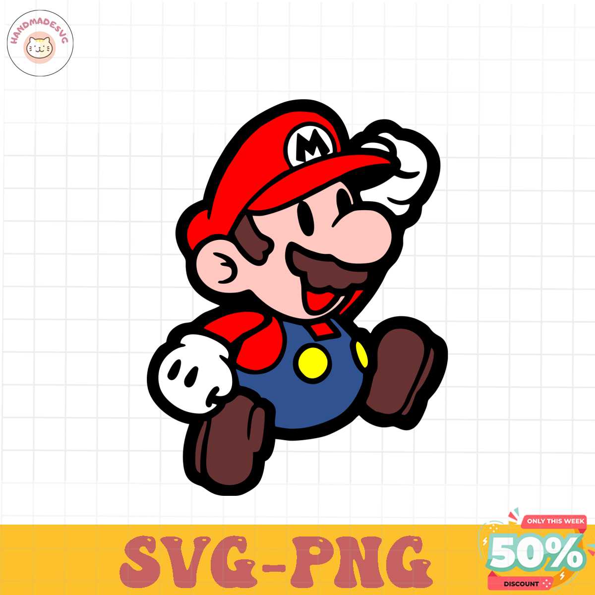 Mario SVG for cricut, Super Mario SVG cut file | Inspire Uplift