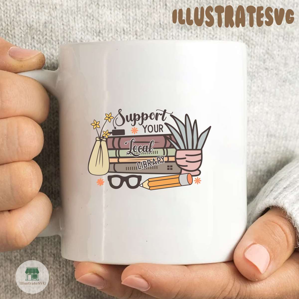 Support Your Local Library Svg File Inspire Uplift