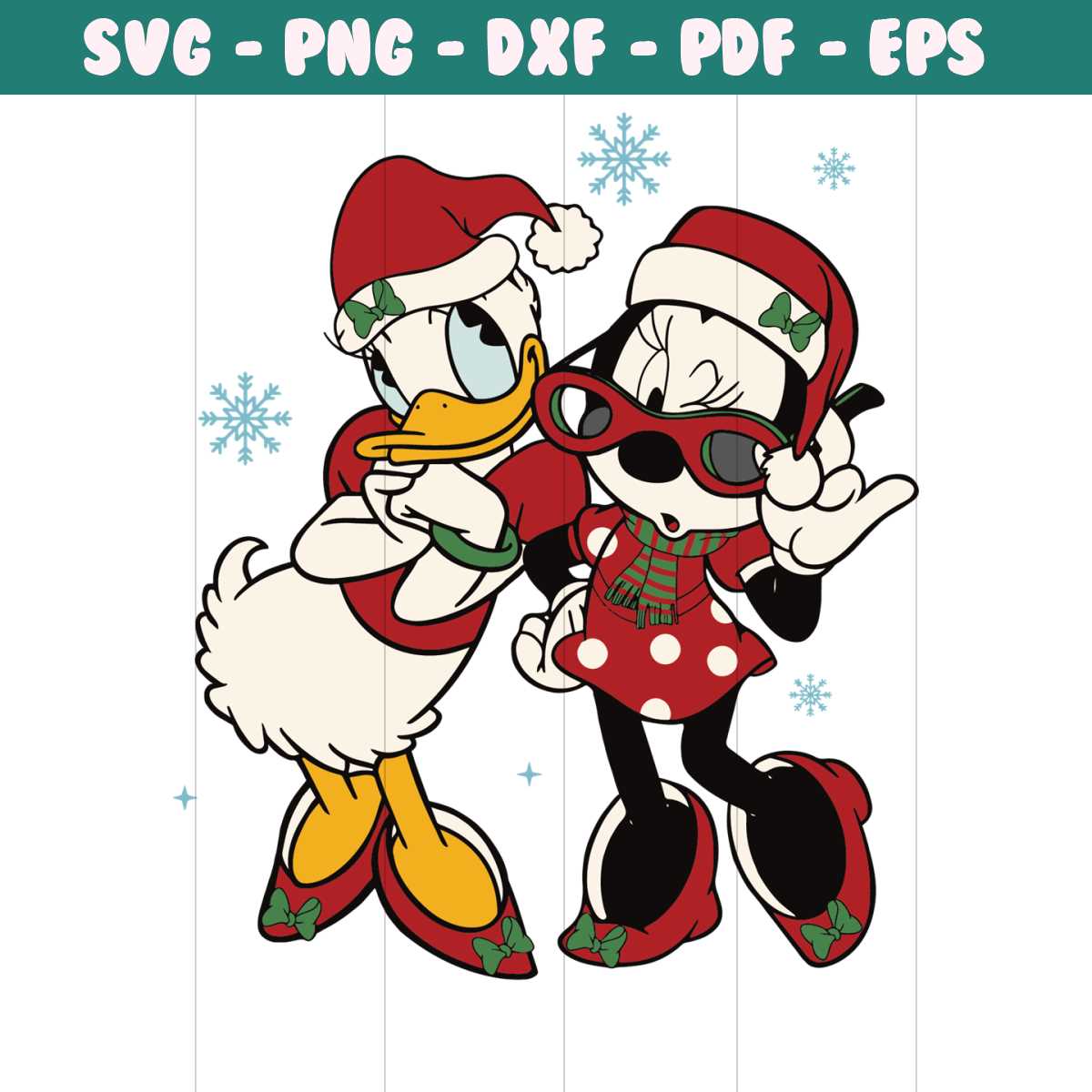 Minnie And Daisy Christmas SVG | Inspire Uplift