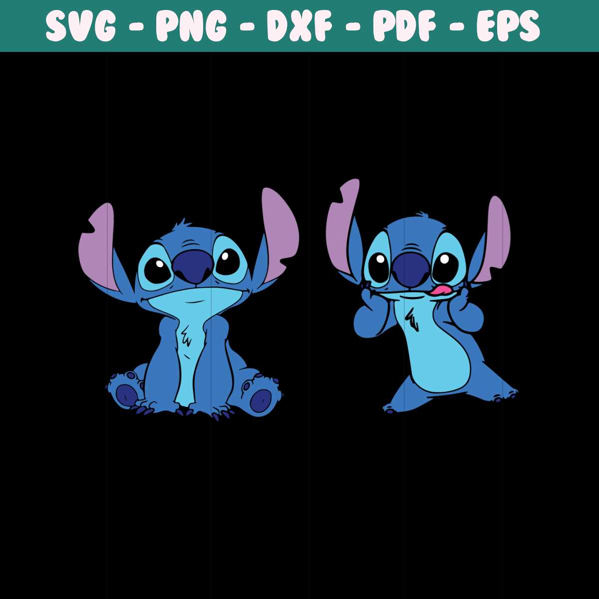 Sitting Stitch SVG PNG DXF, Stitch Svg, Stitch Svg Bundle, C | Inspire ...