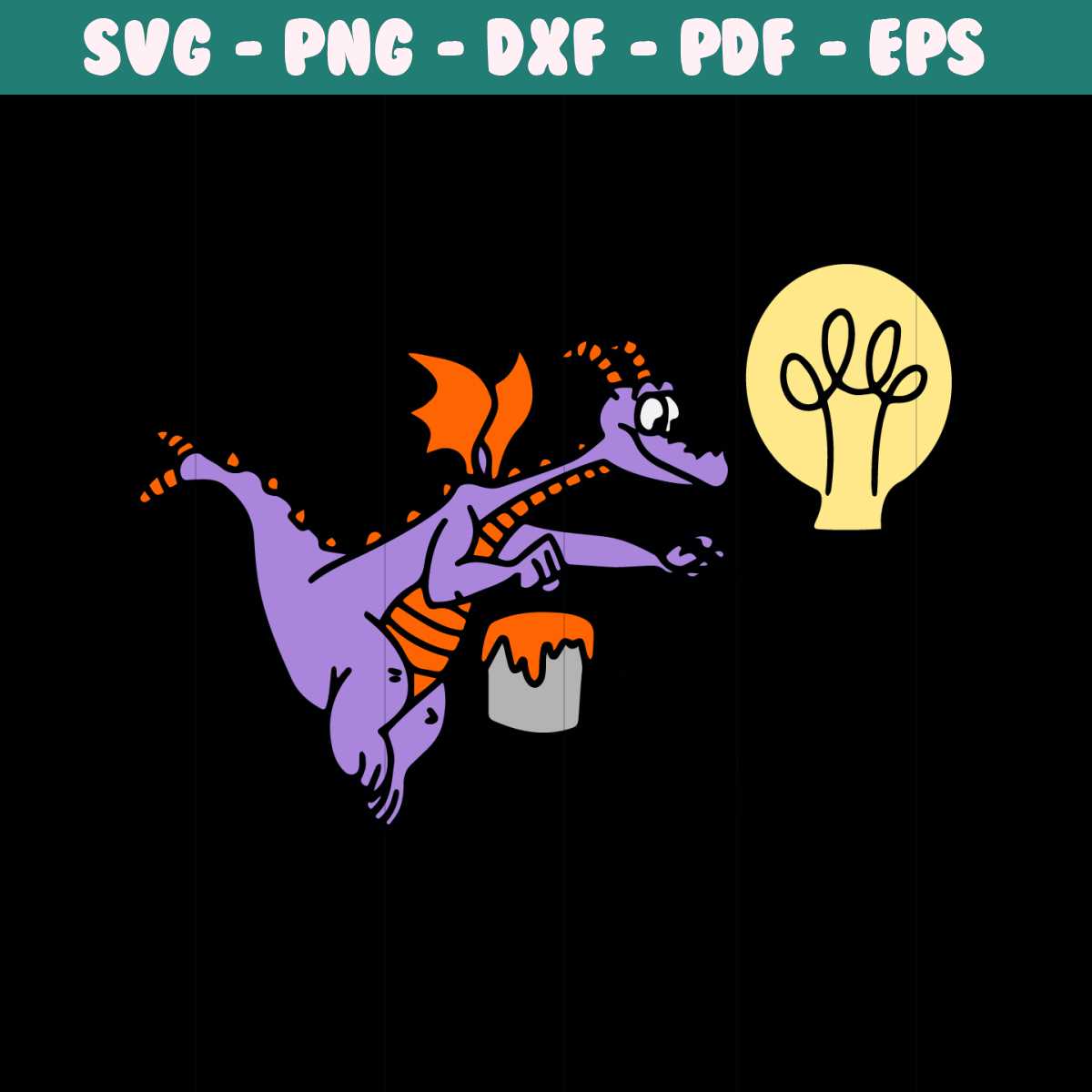 Figment SVG, easy cut file for Cricut, Layered by colour | Inspire Uplift