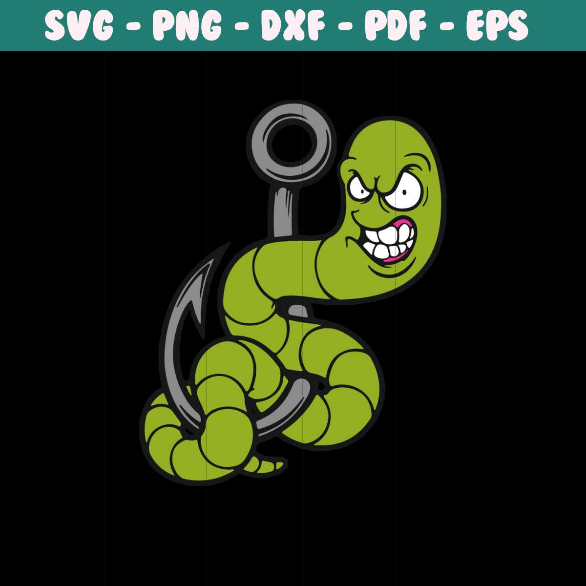 Worm Svg, Worms Clipart, Fish Bait, Fishing Bait, Fishing Ro | Inspire ...