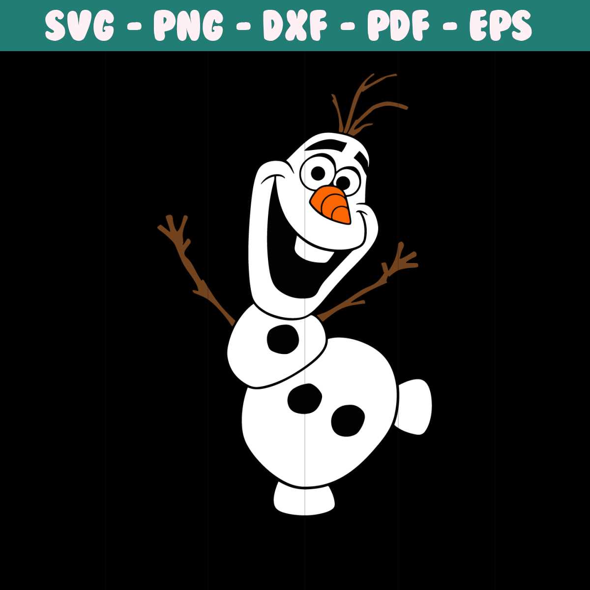 Olaf SVG, easy cut file for Cricut, layered by colour | Inspire Uplift
