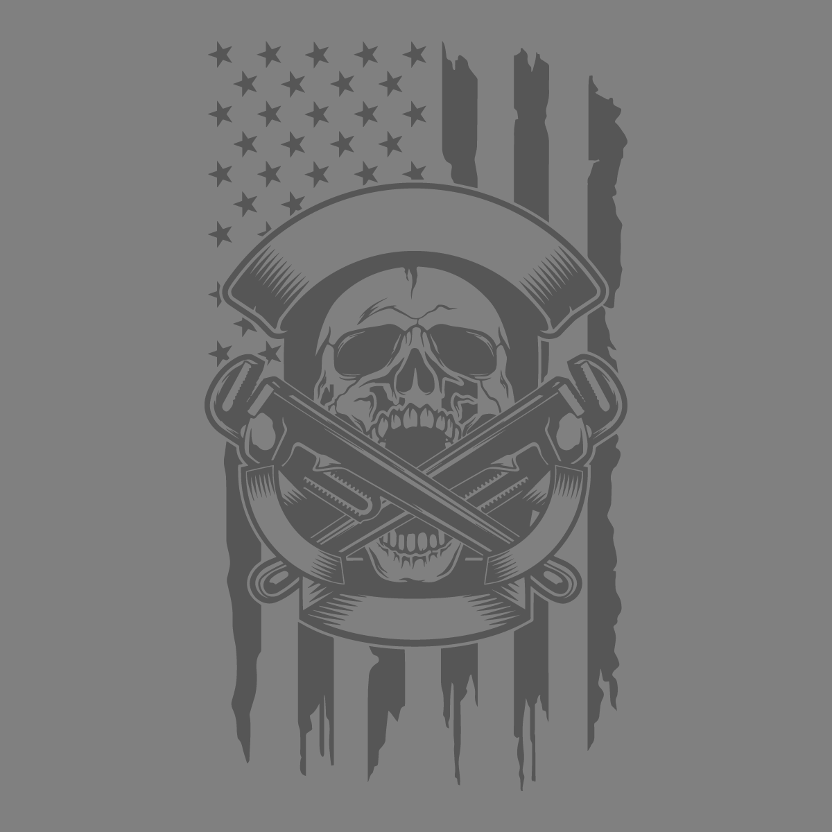 US Plumber Skull Svg Digital Download Files | Inspire Uplift