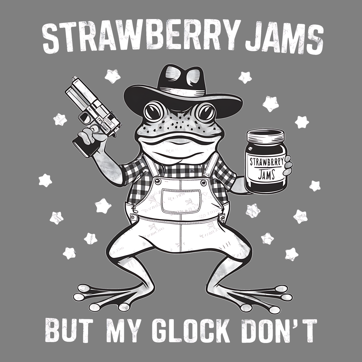 Funny Meme Strawwberry Trending But My Glock Don't PNG | Inspire Uplift
