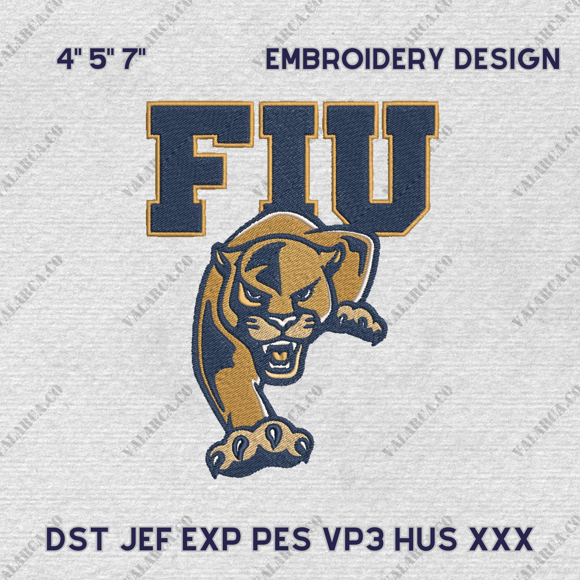 NCAA Florida International Panthers, NCAA Team Embroidery De - Inspire ...