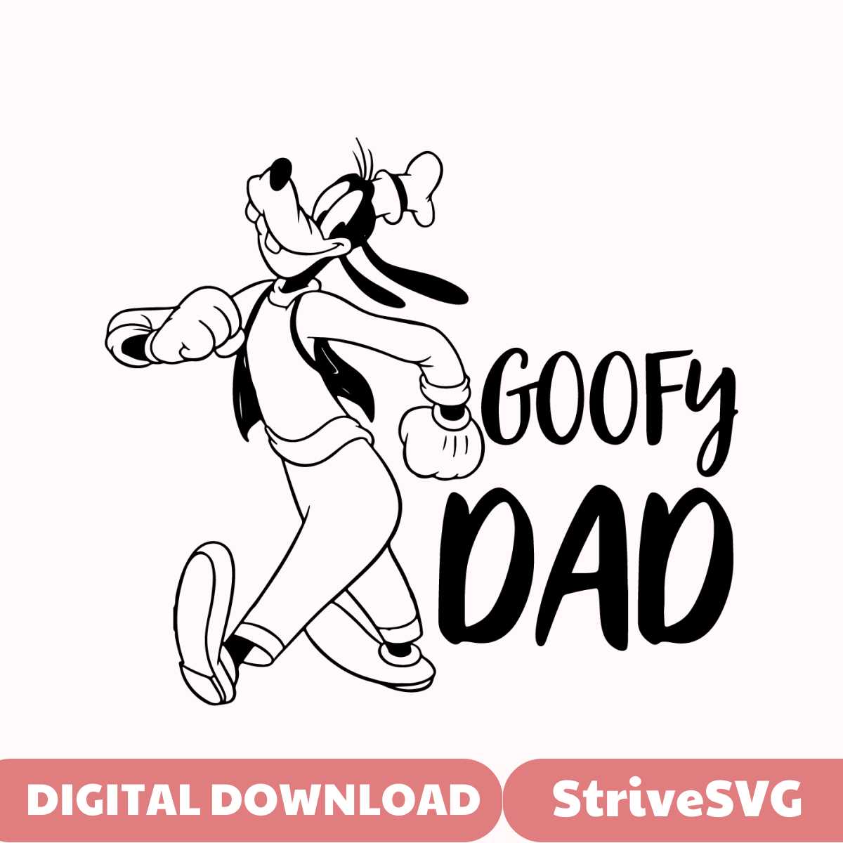 Goofy Dad Vector Svg, Goofy Ears SVG Mouse png, Disneyland e | Inspire ...