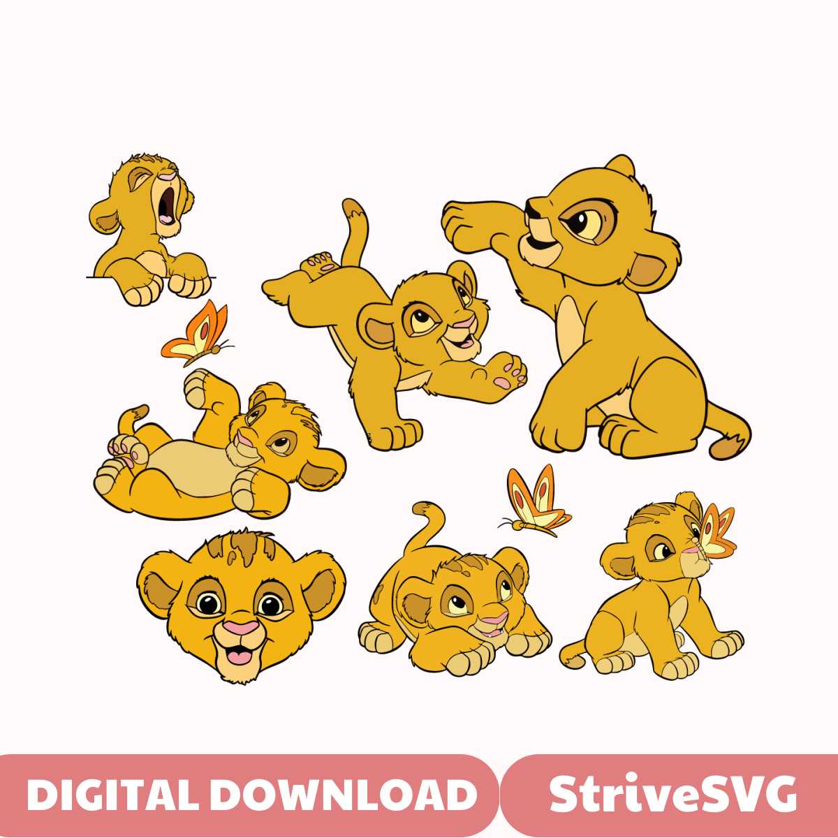 baby simba svg, simba svg, lion king svg, simba svg, baby si | Inspire ...