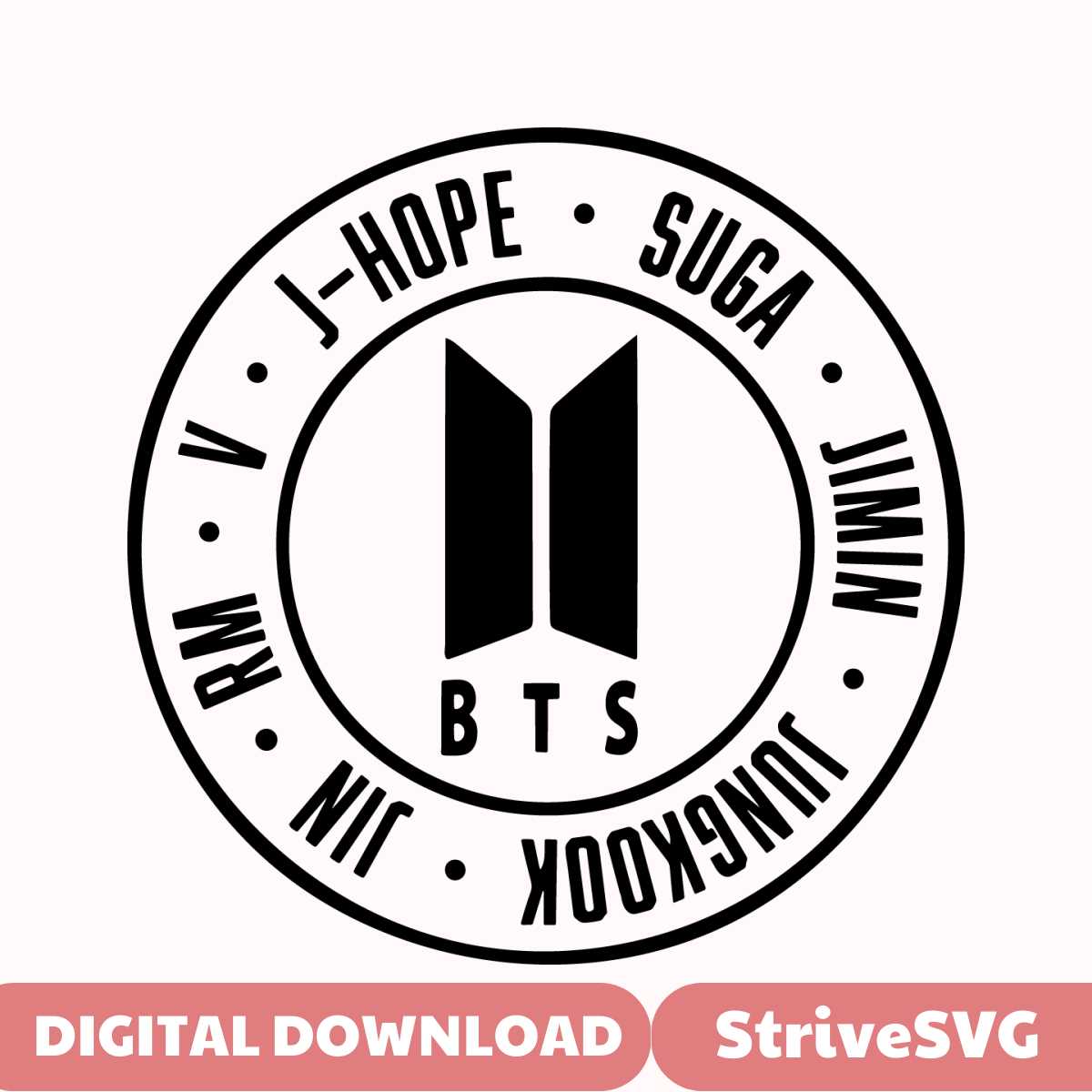 BTS Svg BTS Logo svg bangtan boys Kpop svg BTS Army svg Inst | Inspire ...