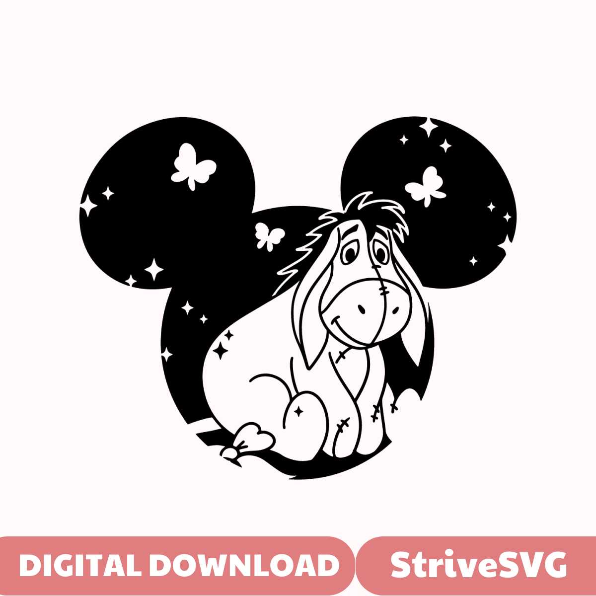 Eeyore SVG Winnie Pooh dxf clipart png , cut file outline si | Inspire ...