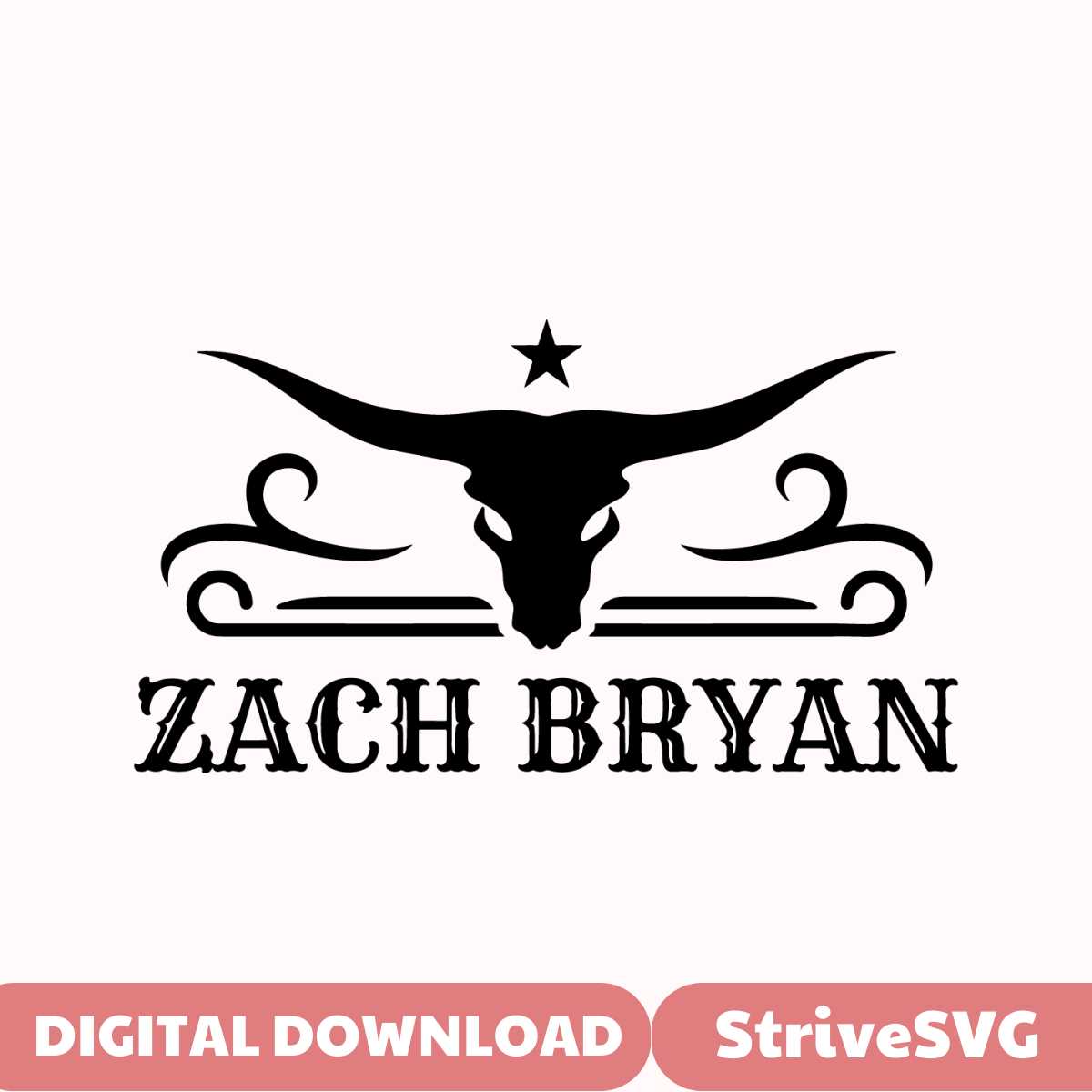Zach Bryan Bull SVG, Zach Bryan SVG, Country Music, Concert, | Inspire ...
