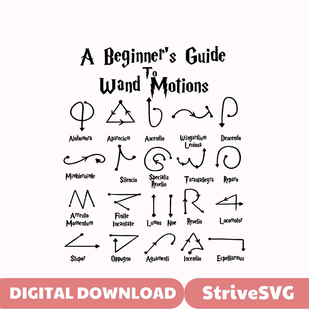 Magic Lesson svg, Wand Movements svg, Magical potter svg, Ma | Inspire ...