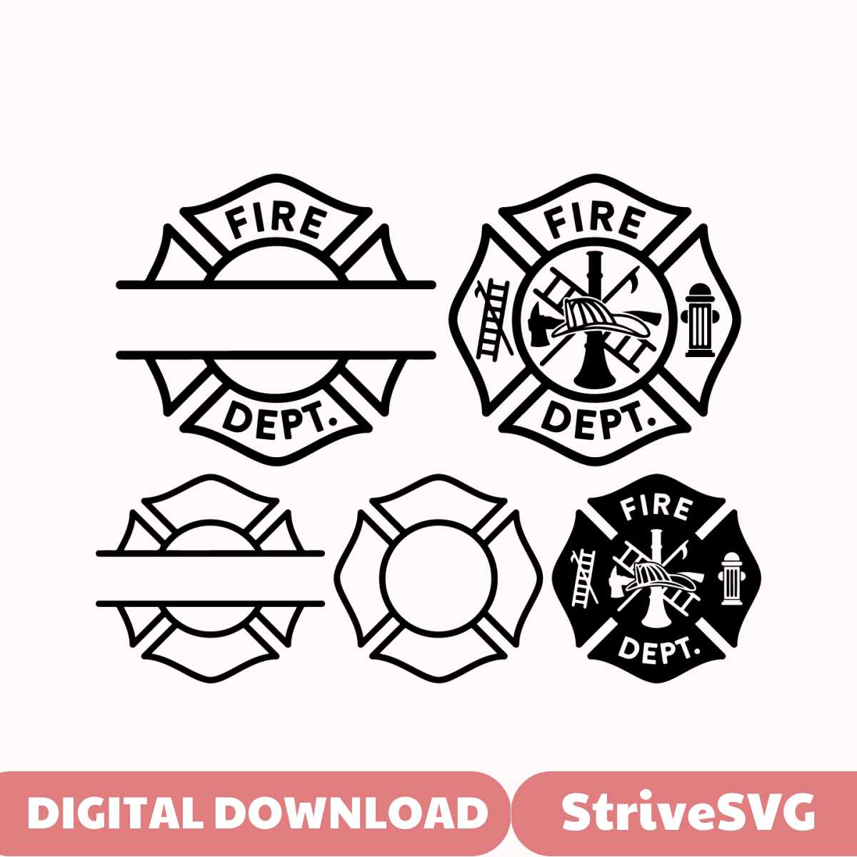Fire Department SVG, Firefighter Svg, Fireman Svg, Fire Resc | Inspire ...