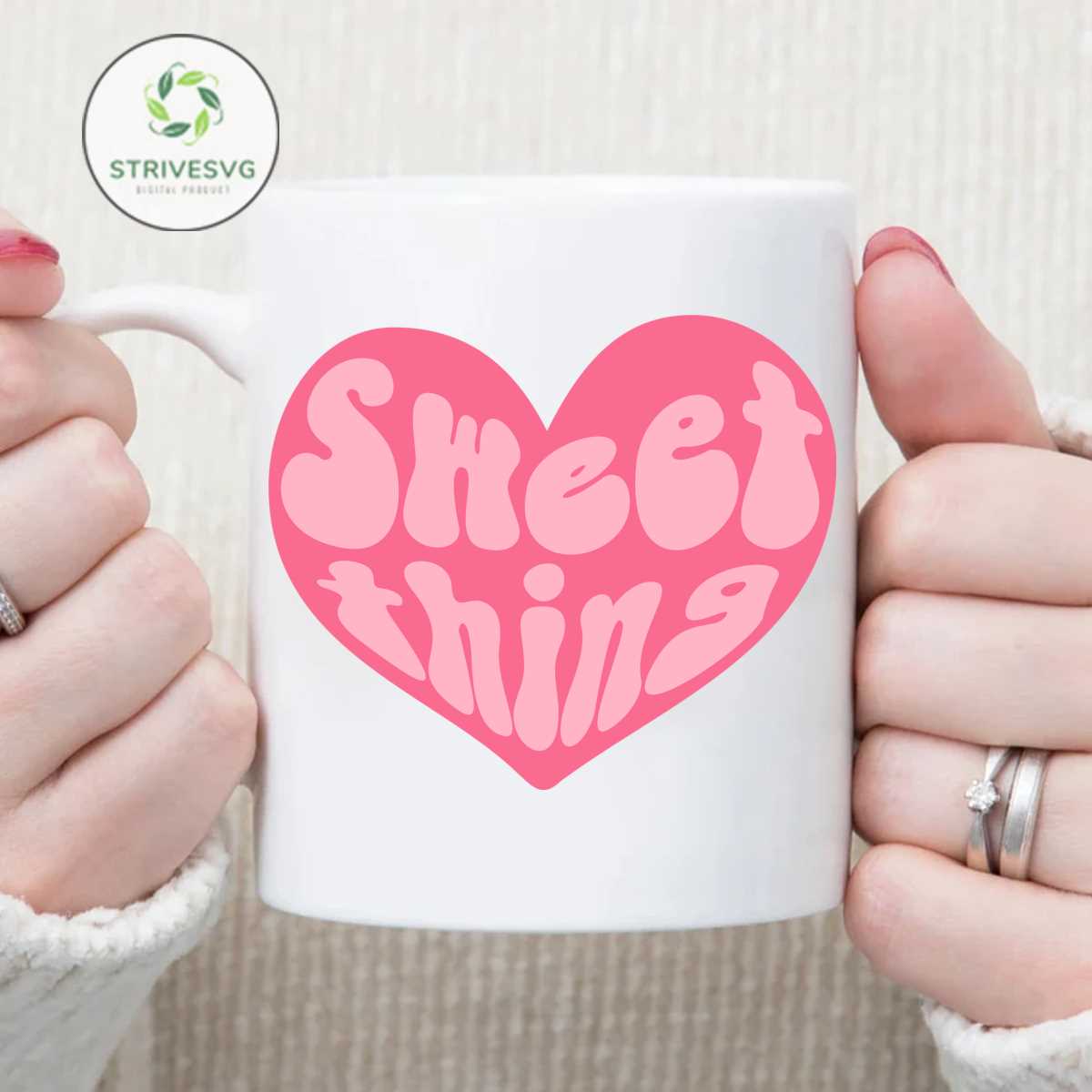 sweet thing in heart svg file, made for love svg | Inspire Uplift
