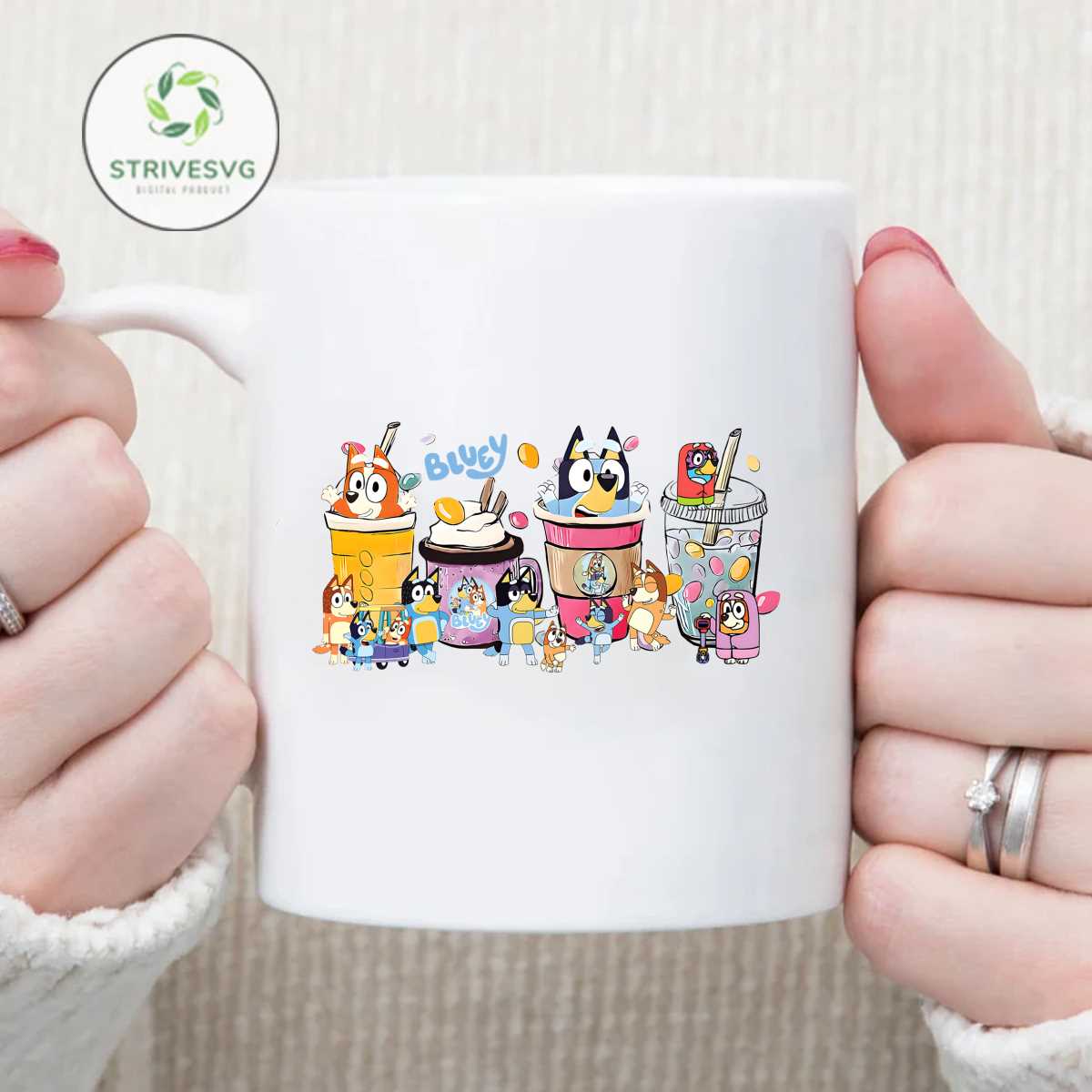 Bluey Coffee Cup Png, Bluey Png, Bluey and Bingo Png, Bluey | Inspire ...