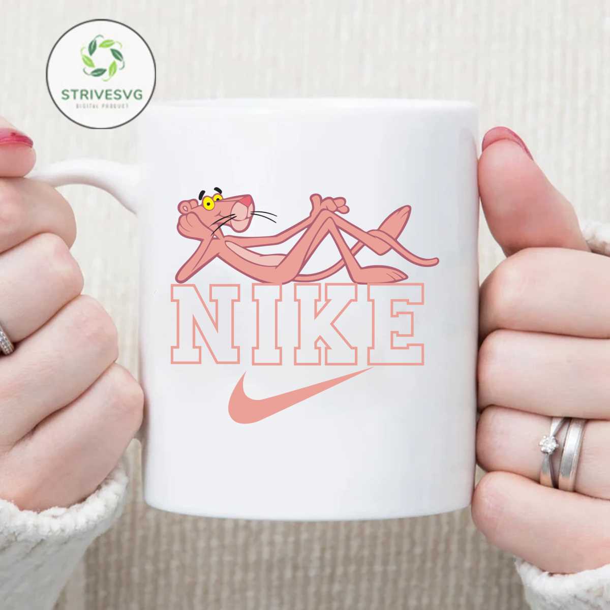 Pink Panther SVG PNG Pdf files, cute Party props dxf, Laser | Inspire Uplift