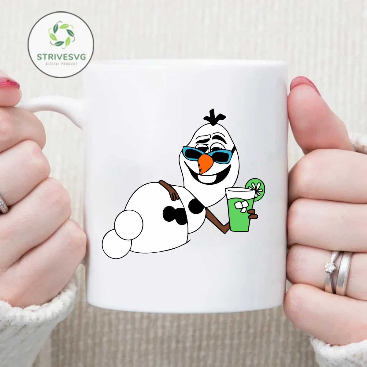 Relaxing Olaf SVG, easy cut file for Cricut, Layered by colo | Inspire ...