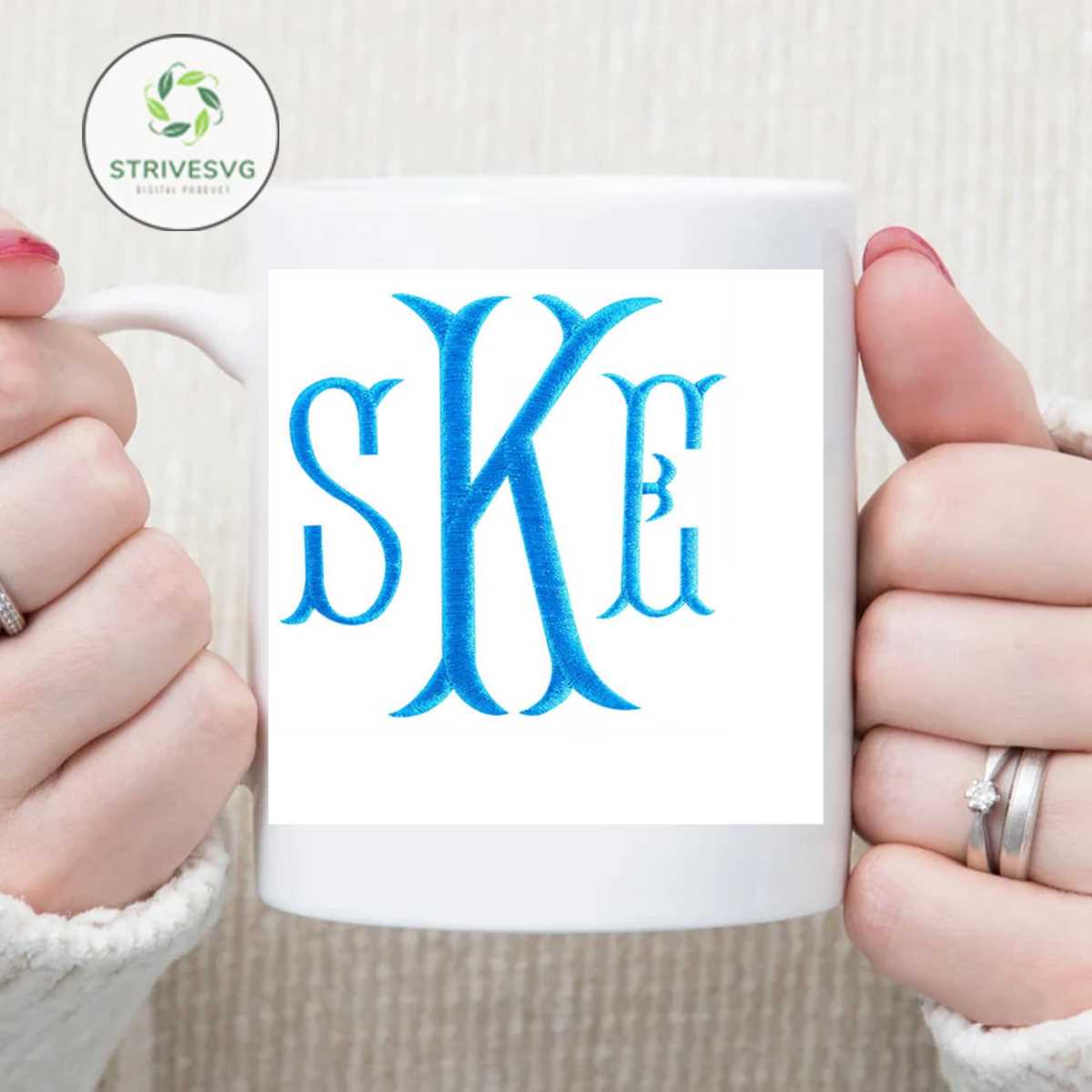Fish Tail Fishtail Monogram Machine Embroidery Font Alphabet | Inspire ...