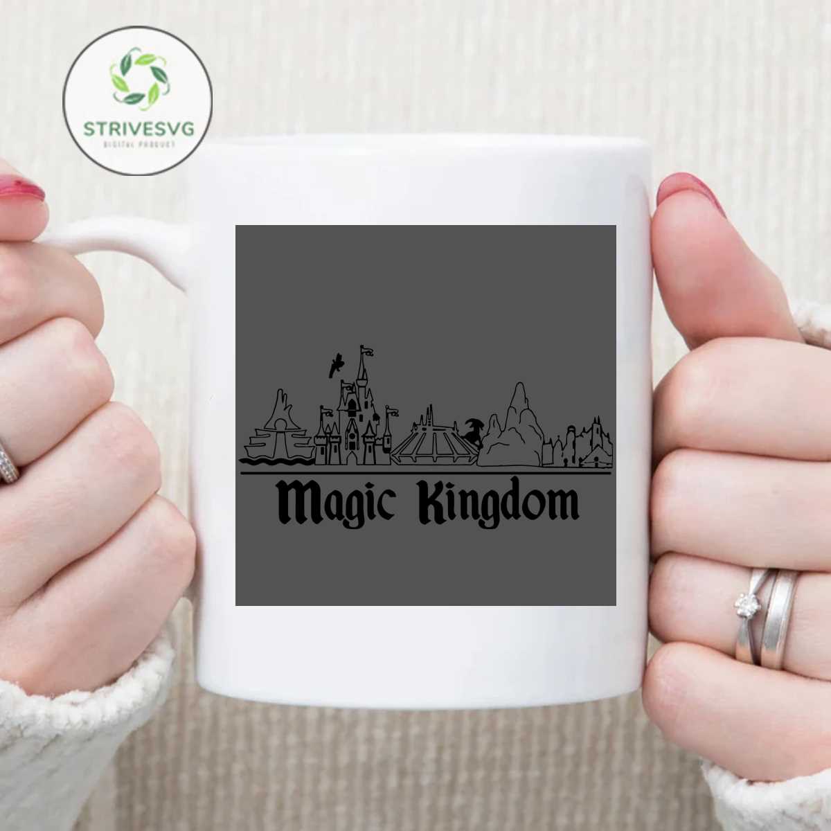 Magic Kingdom Skyline Design Svg, Disney Svg, Magic Svg, Kin | Inspire ...
