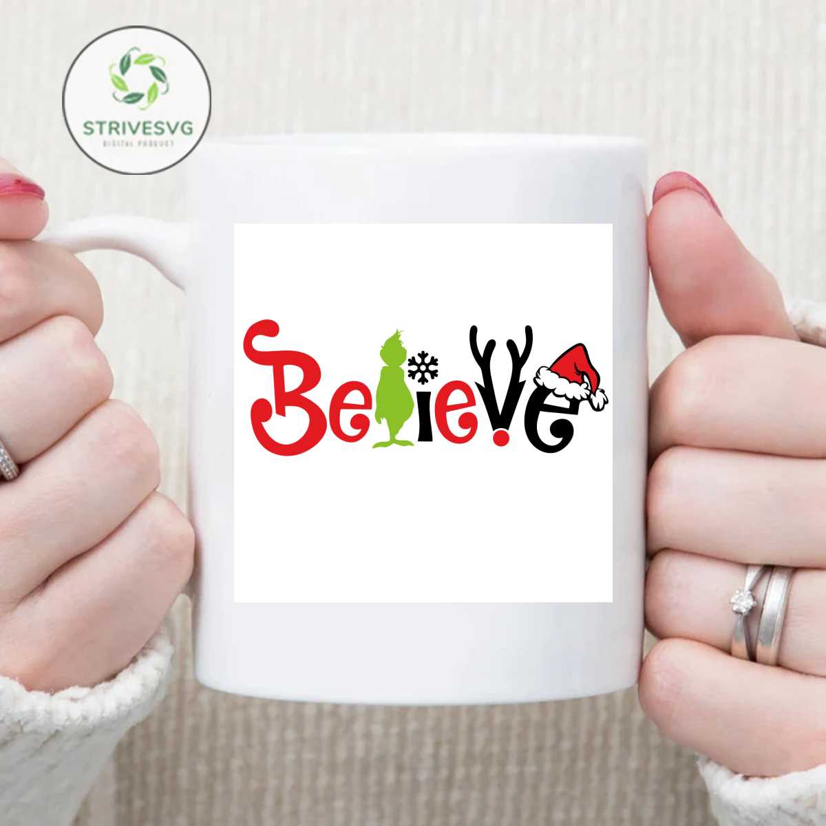 The Grinch Believe Svg, Christmas Grinch Believe Svg, Christ | Inspire ...