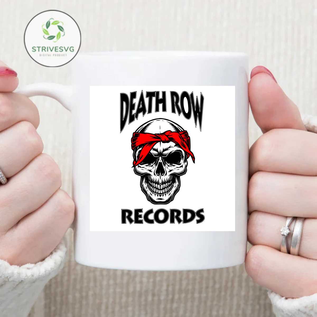 Death Row Records Skull Svg, Halloween Svg, Skull Svg, Death | Inspire ...
