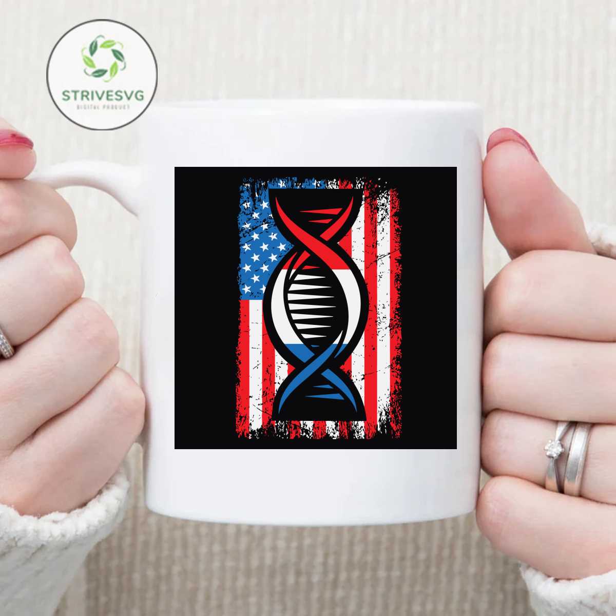 USA Flag DNA For Ancestor Svg, Independence Svg, Fourth of J | Inspire ...